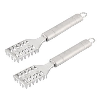 Kitchen Stainless Steel Scraping Fish Scales Remover Shaving Tool 2pcs ...