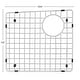 Karran Stainless Steel Bottom Grid 15-3/4" x 15" fits QT-711 and QU-711 ...