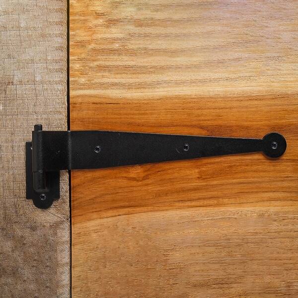 Black Offset Strap Lift Off Pintle Hinge 2" L Offset Wrought Iron Pin ...