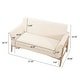 Mokena Modern Fabric Loveseat with Track Arms by Christopher Knight ...