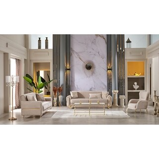 Romenu 3 Pieces Living Room Sets 2 Sofa 1 Chair - Bed Bath & Beyond ...