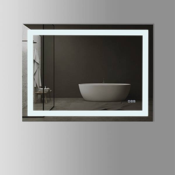 KINWELL LED Bathroom Wall Mounted Mirror with High Lumen Vertical ...