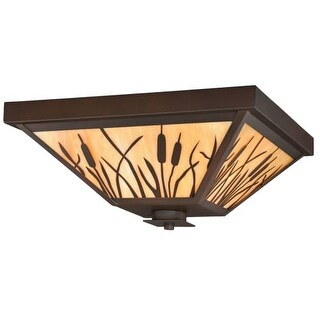 Vaxcel Lighting T0235 Bulrush 3 Light 14" Wide Single Outdoor Flush ...