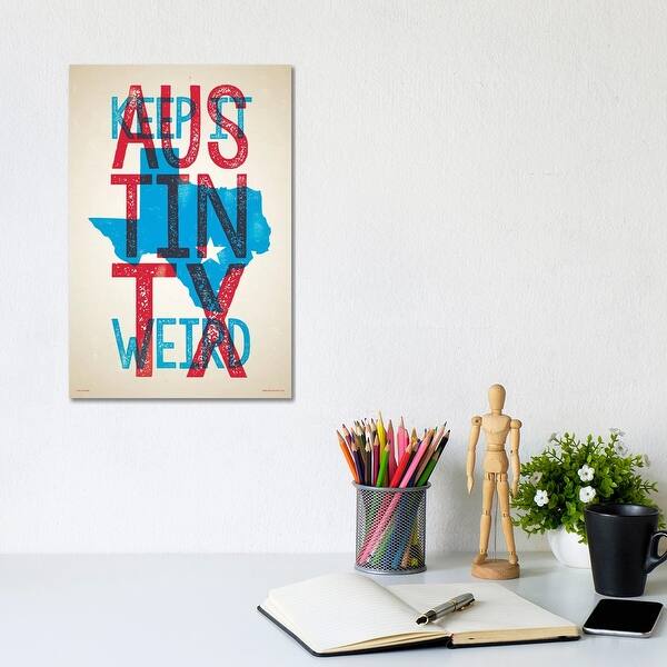 iCanvas "Austin Keep It Weird Poster" by Jim Zahniser Canvas Print ...