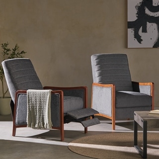 Anaura Channel Stitch Pushback Recliners by Christopher Knight Home ...