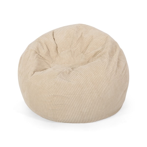 Kenli Modern Corduroy Polyester Bean Bag Chair by Christopher Knight ...
