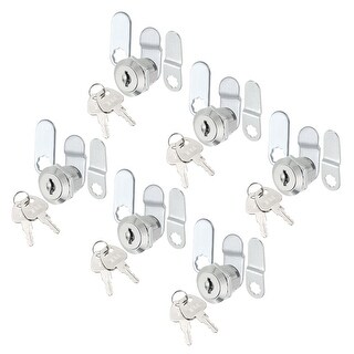 5/8" Cam Locks with Keys, 6Pcs File Drawer Replacement Lock Keyed ...