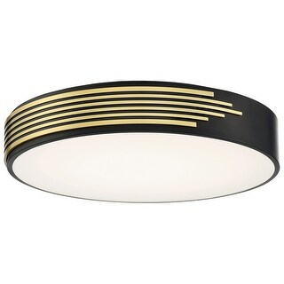 Access Lighting 49951LEDD/ACR Maestro 18" Wide LED Flush Mount Drum ...