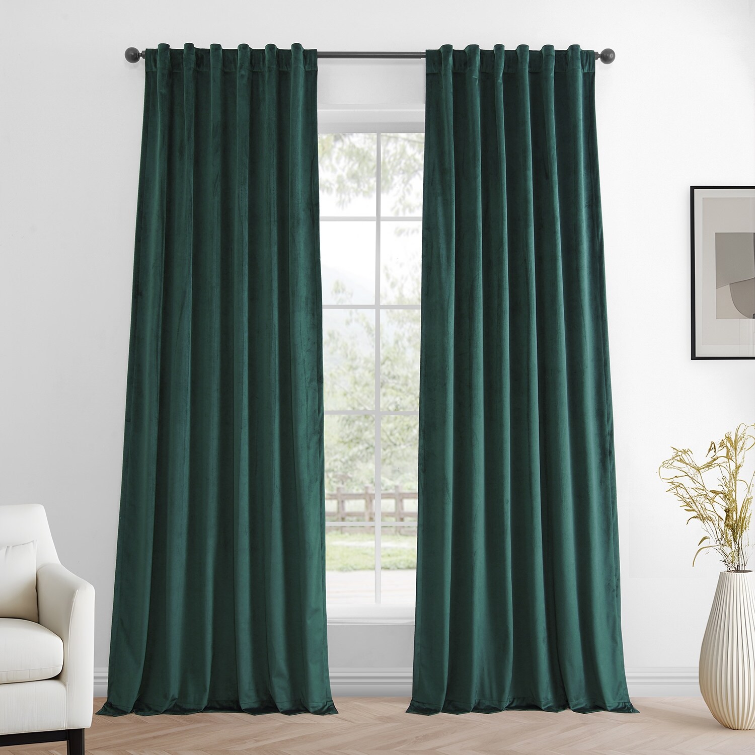 Exclusive Fabrics Simply Velvet Room Darkening Curtains