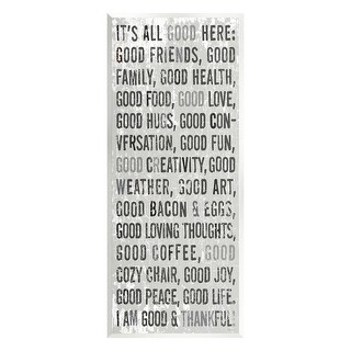 Stupell All Good Here Phrases Wall Plaque Art Design by Peter Horjus ...