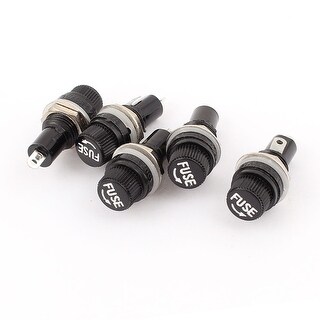 AC 250V 10A 125V 15A Panel Mount 5 x 20mm Fuse Holder Socket 5Pcs - Bed ...