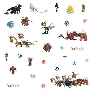 Black & Red & Blue How To Train Your Dragon: The Hidden World Wall ...