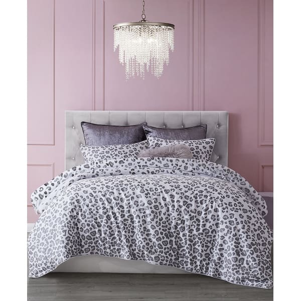 Juicy Couture Pearl Leopard Comforter Sets, Grey - Bed Bath & Beyond ...