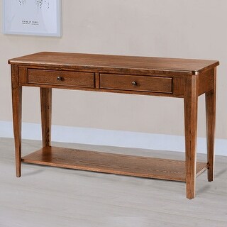 Chromcraft Peter Revington Console Table in Walnut Finish - Bed Bath ...