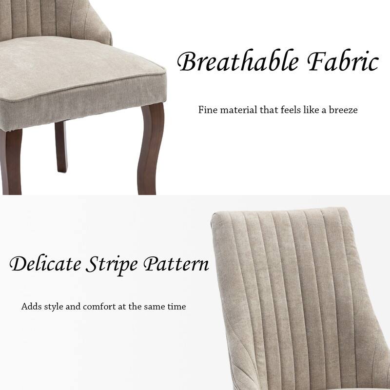 Comfy Fabric Upholstered Dining Chair (Set of 6) - Overstock - 41699712