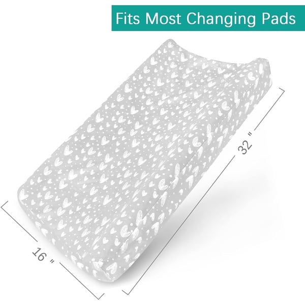 2 Pack Waterproof Changing Pad Cover with Cute Print by Biloban - 16" x ...