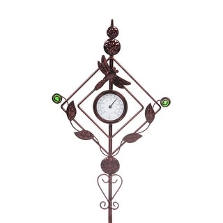 Dragonfly 32 in. Thermometer Garden Stake - Bed Bath & Beyond - 32548436