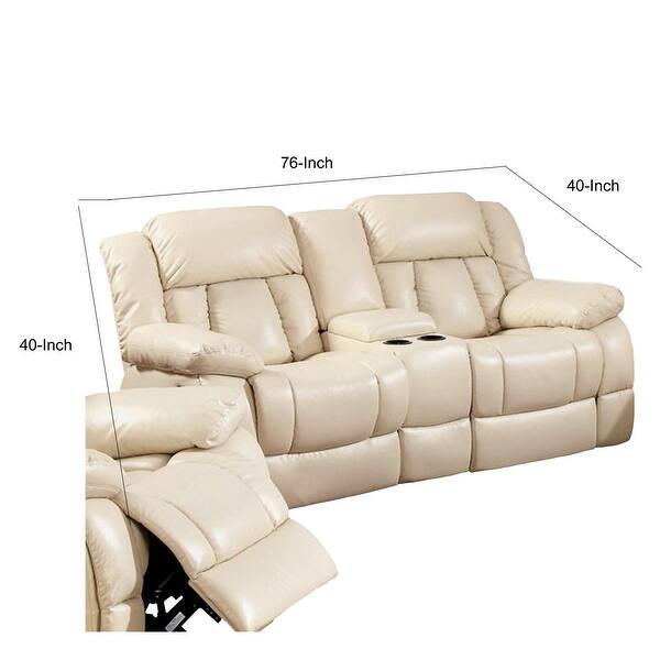 cream leatherette