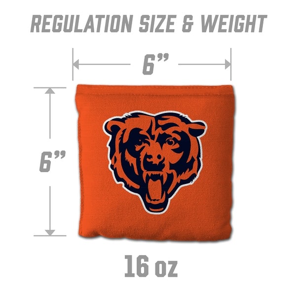Chicago Bears NFL Dual Sided Pro Stop & Slide Cornhole Bags - Bed Bath ...
