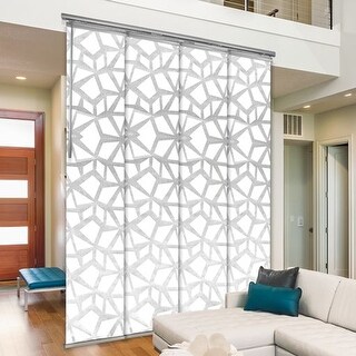 Tetra 4-Panel Adjustable Track With 15.75" Panels, 34"-57"W X 91.4"L ...