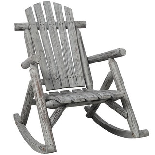 Wooden Porch Rocker Chair,Durable Wooden Porch Rocker Chair,Fir log ...