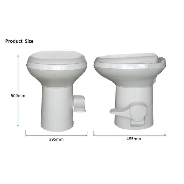 Ultra-silence Gravity Flush Toilet Foot Pedal Flush for Motorhome - Bed ...