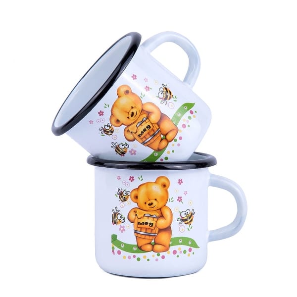 STP Goods 13.5oz Bear Enamel On Steel Mug Set of 2 - Bed Bath & Beyond ...