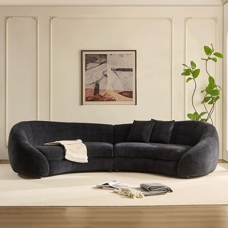 125.98 "Modern Heart-Shaped Curved Sofa for Living Room - Bed Bath ...