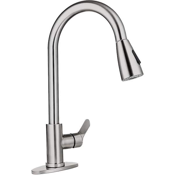 Mega Handles / Pull Down Kitchen Sink Faucet / Stainless Steel ...