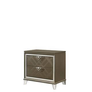 ACME Skylar Nightstand in Dark Champagne - Bed Bath & Beyond - 30876366