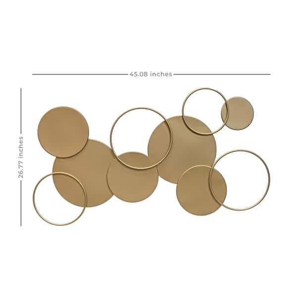 Stratton Home Decor Metal Wall Centerpiece with Gold Finish - Bed Bath ...