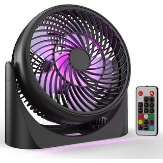 Desk Fan 8 inch with Remote, USB Powered Desktop Air Circulator - Bed ...