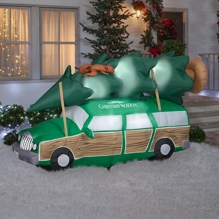 Gemmy Christmas Inflatable Griswold Station Wagon with Tree and ...