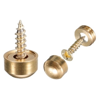 4Pcs Decorative Screws with Caps Mirror Screws for Mirrors Tables Gold ...