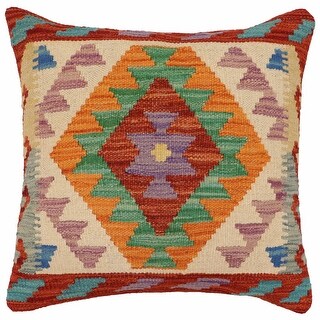 Rustic Riggs Turkish Hand-Woven Kilim Pillow - 20'' x 20'' - Bed Bath ...