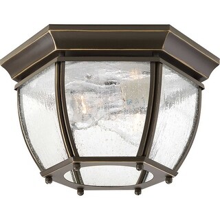 Progress Lighting P6019 Roman Coach 11" Two Light Incandescent Flush ...