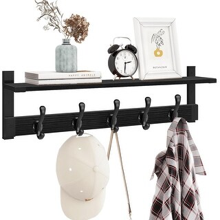 Coat Hanger Wall Mount with Shelf - Bed Bath & Beyond - 42100710