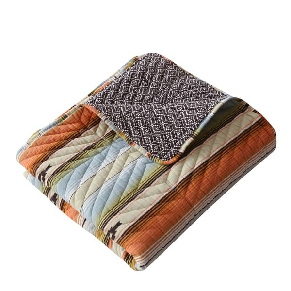 Barefoot Bungalow Painted Desert Rose Quilted Throw Blanket - Bed Bath ...