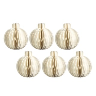 Miriam Large Paper Deco Sphere Ornaments, Set of 6 - Bed Bath & Beyond ...