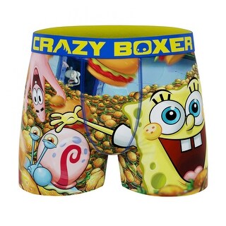 Crazy Boxer Spongebob Squarepants Burger Mens Boxer Briefs - Bed Bath ...