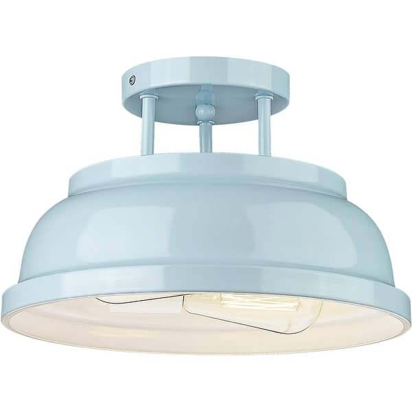 2 light modern semi flush mount close to ceiling light blue ceiling ...