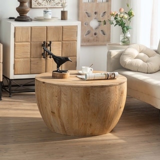 Vintage Style Bucket Shaped Coffee Table for Office,Dining Room and ...