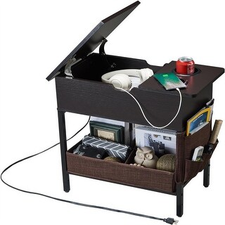 Small Side Table with USB Ports - Bed Bath & Beyond - 40122542