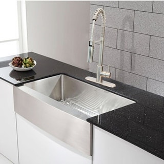 WMF-8108SSD-BN - Stainless Steel Spring Kitchen Sink Faucet with Pull ...