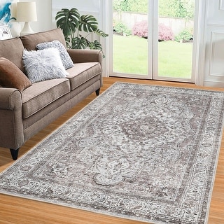 Garvee Area Rug for Living Room Traditional Vintage Area Rug Soft ...
