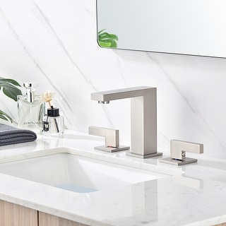 SUMERAIN 8 Inch Widespread Bathroom Faucet 2 Handles Lavatory Faucet ...