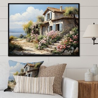 Designart "Vintage Villa In Ancient Roman Empire I" Landscape Cottage ...