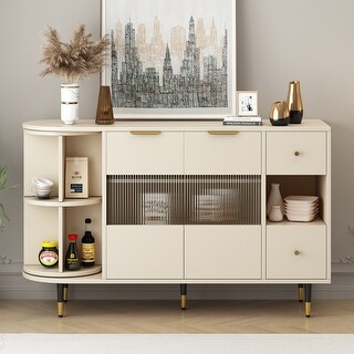 GEITIN Storage Sideboard Cabinet with 2 Doors and 2 Drawers - On Sale ...