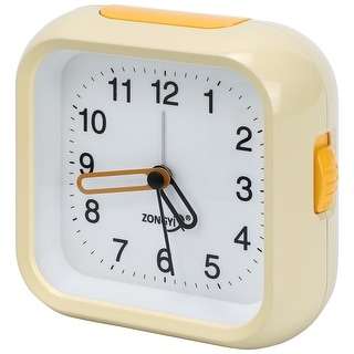 Silent Mechanical Alarm Clock, Non-Tick Movement, Macaron Colors ...