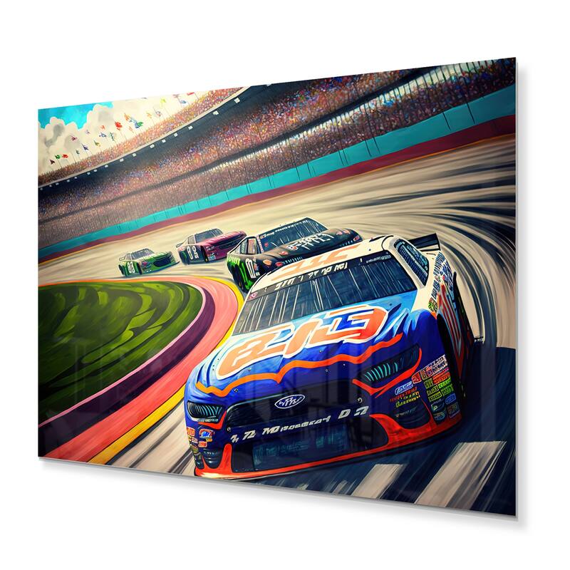 Designart 'Daytona Stock Car Racing Last Lap II' Cars Race Car Nascar ...